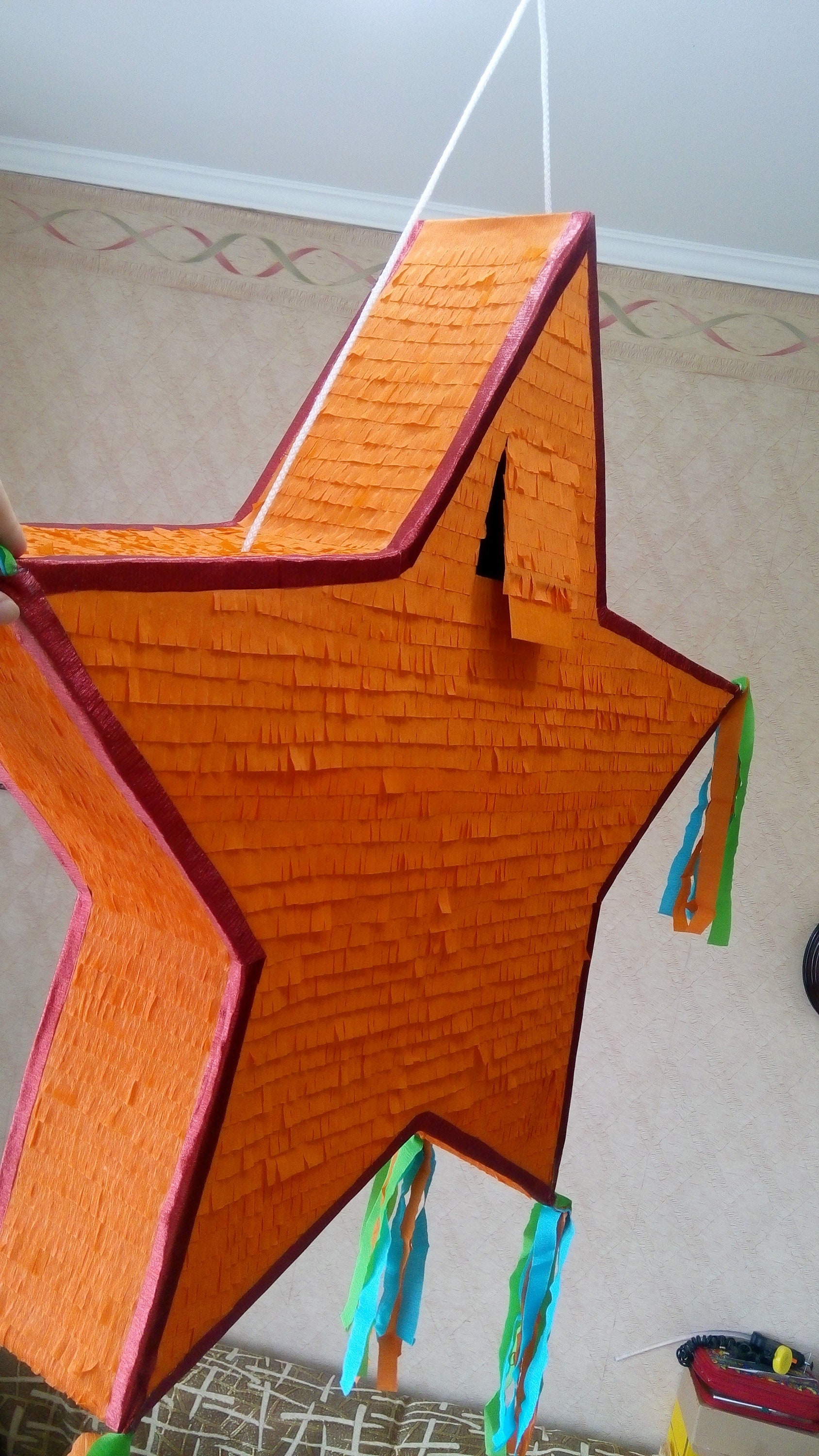 Star Pinata, Orange Star Pinata, Custom Order, Party Non Stop Pinata ...