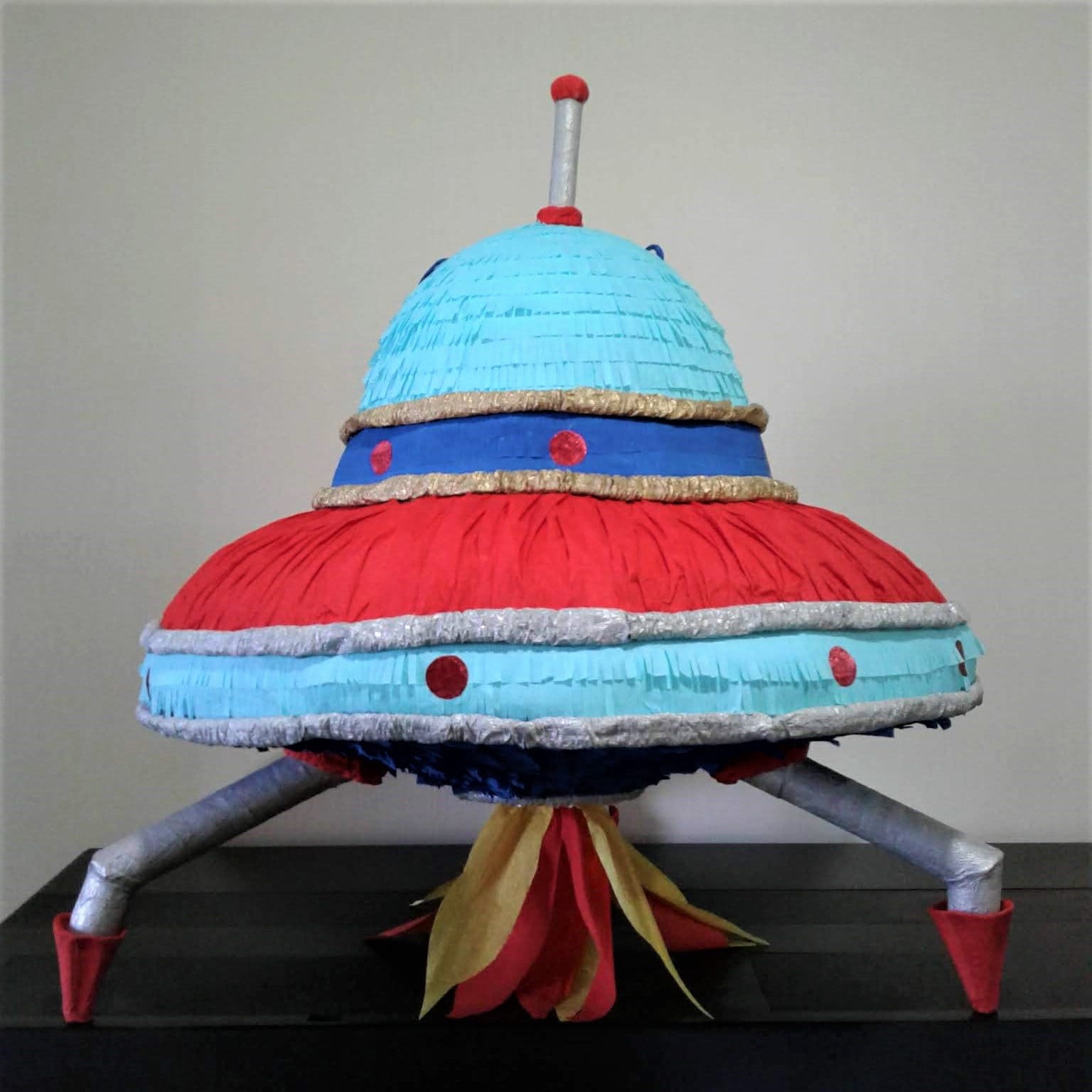 Spaceship UFO Pinata for Boy, Outer Space Party Decorations, 5th B-day ...