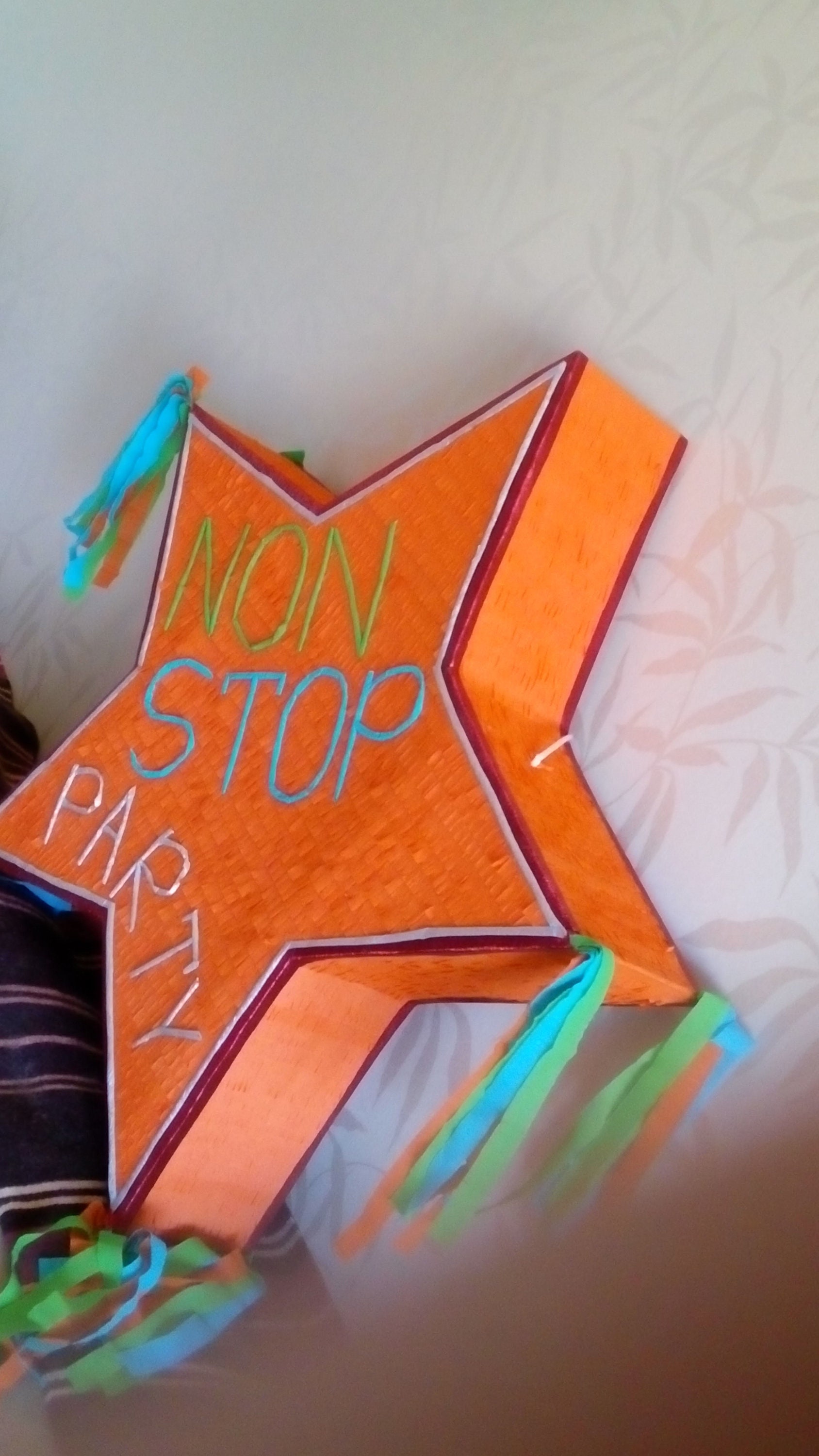 Star Pinata, Orange Star Pinata, Custom Order, Party Non Stop Pinata ...