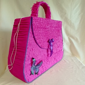 Pink Purse Pinata: Handmade Pull String Party Game - Etsy