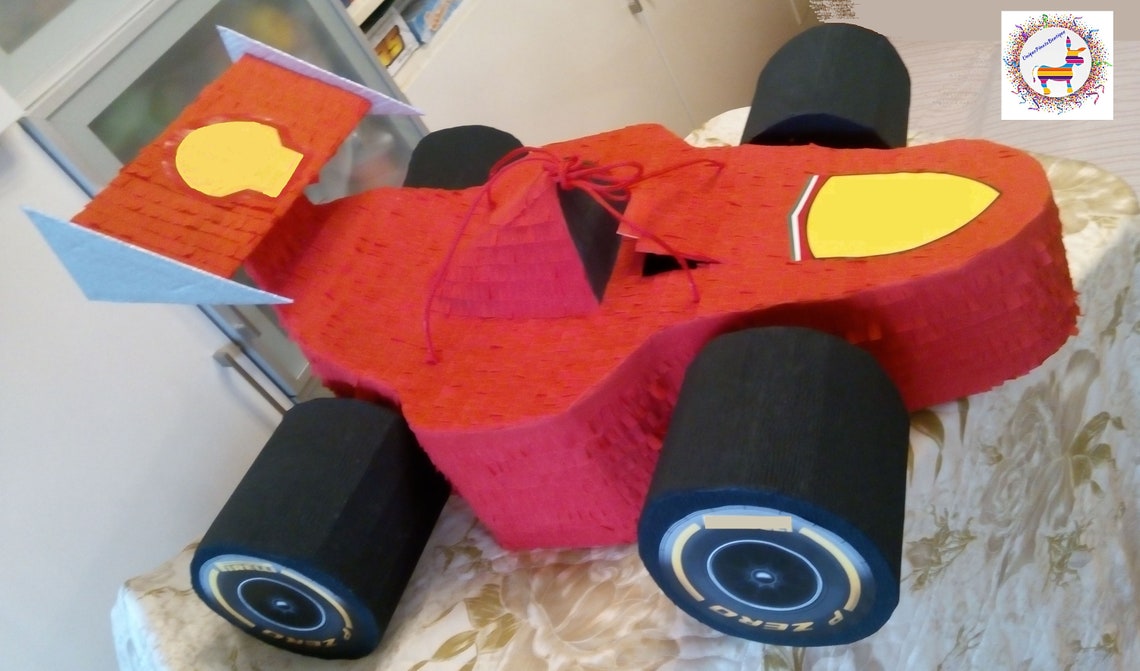 Race Car 3D Pinata for Boy Red Car Pinata Automotive Party - Etsy