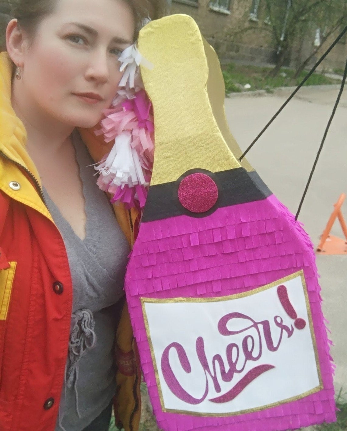 Champaigne pinata Bottle booz alcohol pinata Adult pinata | Etsy