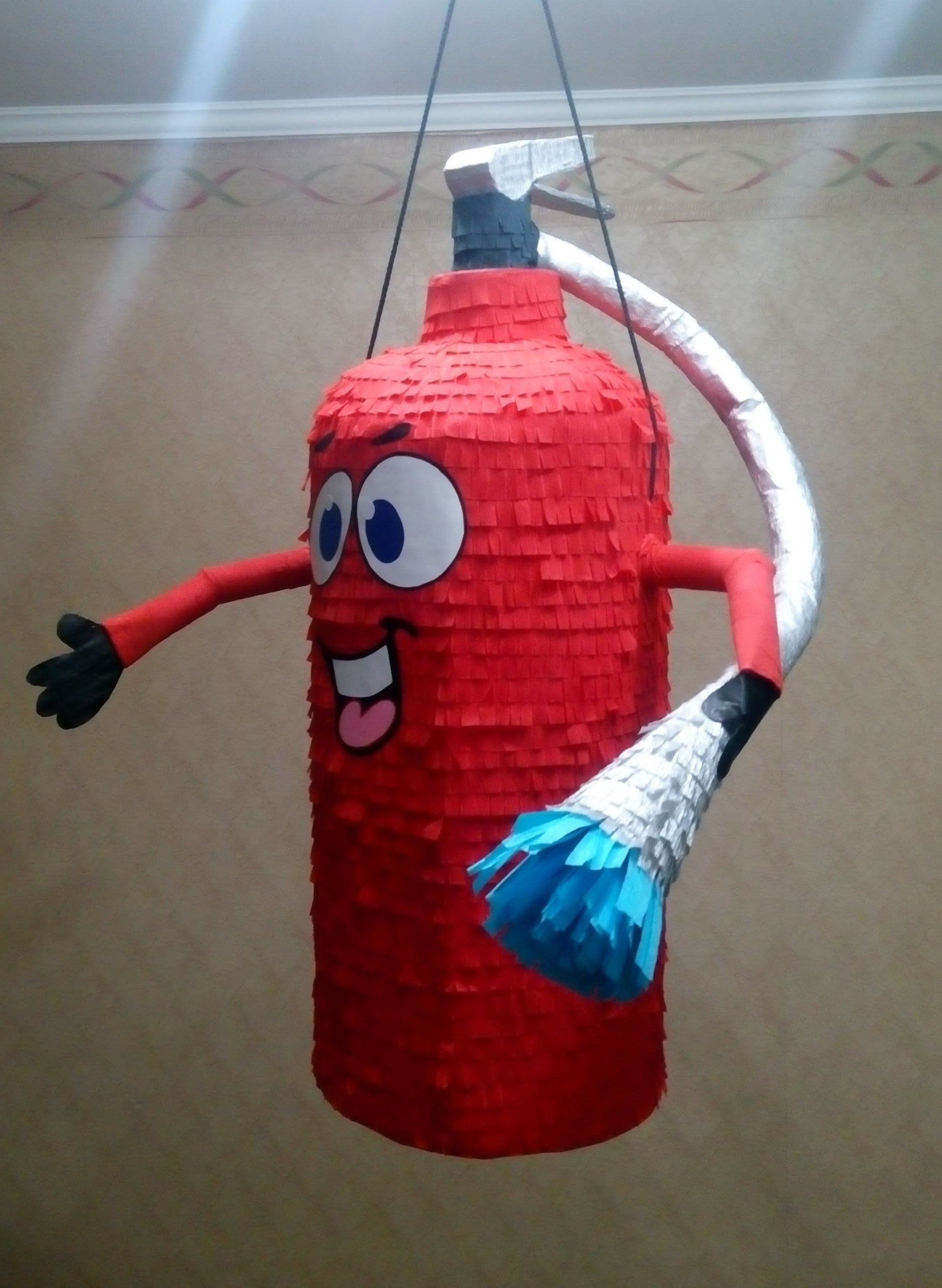 1st Birthday Firefighter Pinata Fire Extinguisher Pinata Boys Party ...