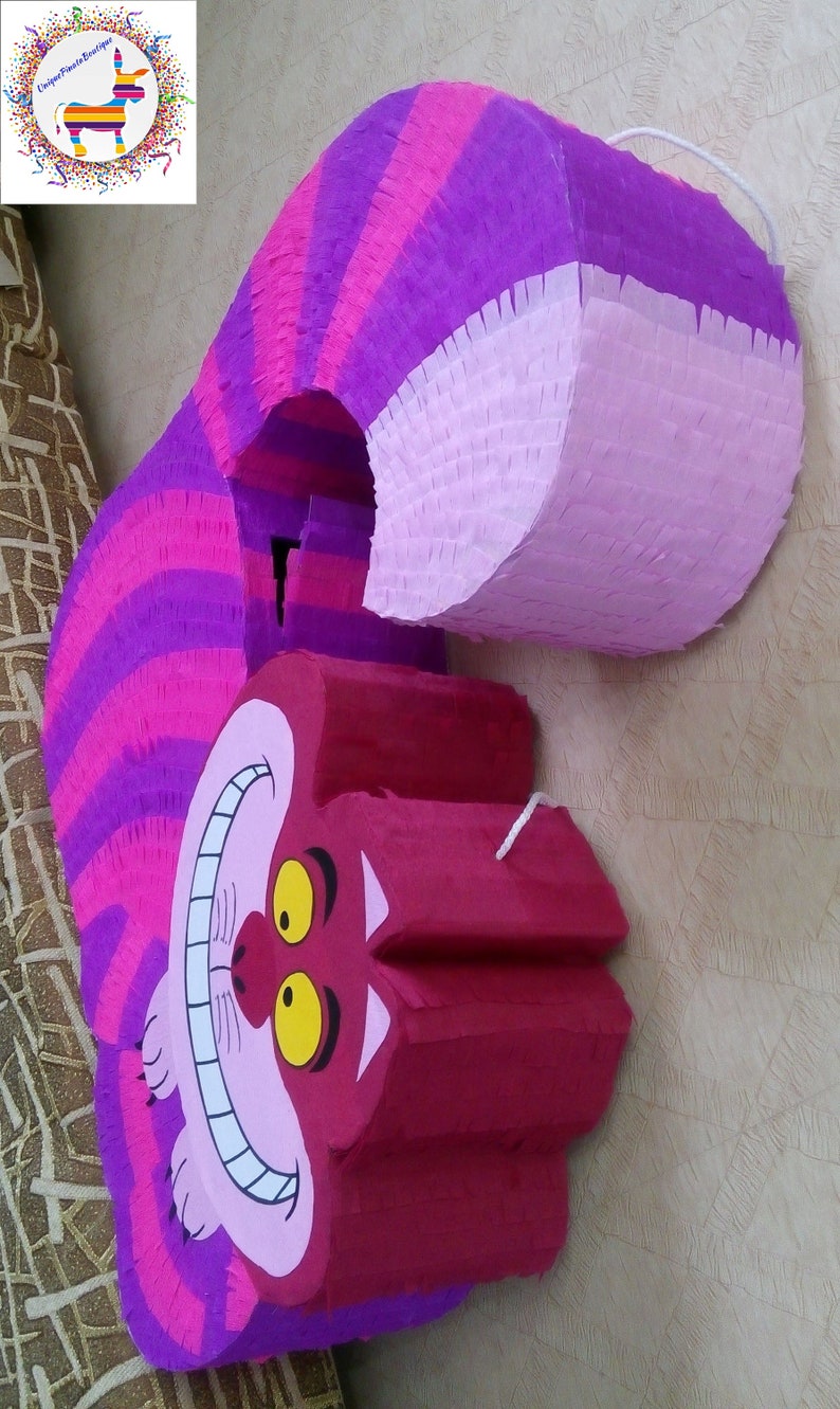 Cat Pinata for Girl Pink Party for Girl Animal 2D Party Table ...