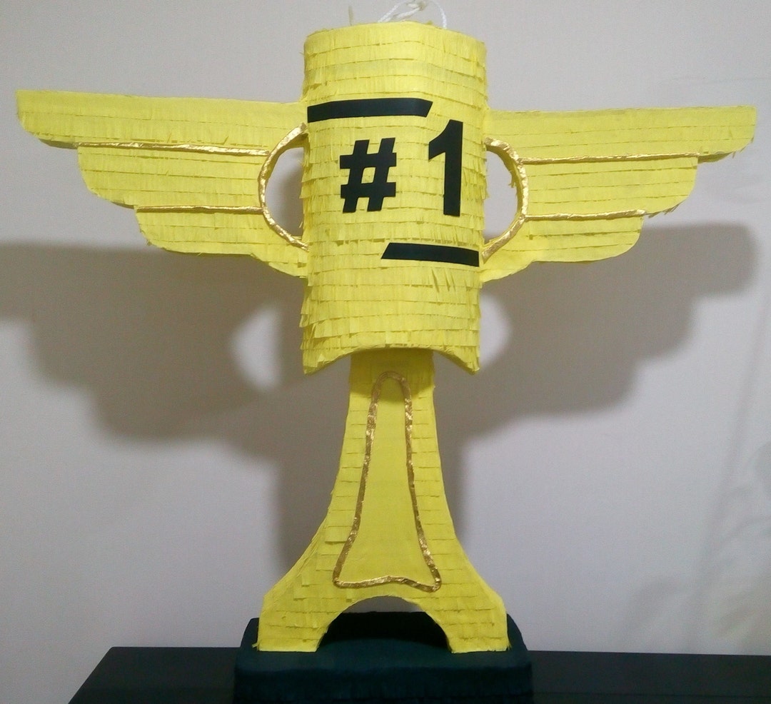 Winner Golden Cup Pinata Cars Golden Trophy Pinata for Boys - Etsy