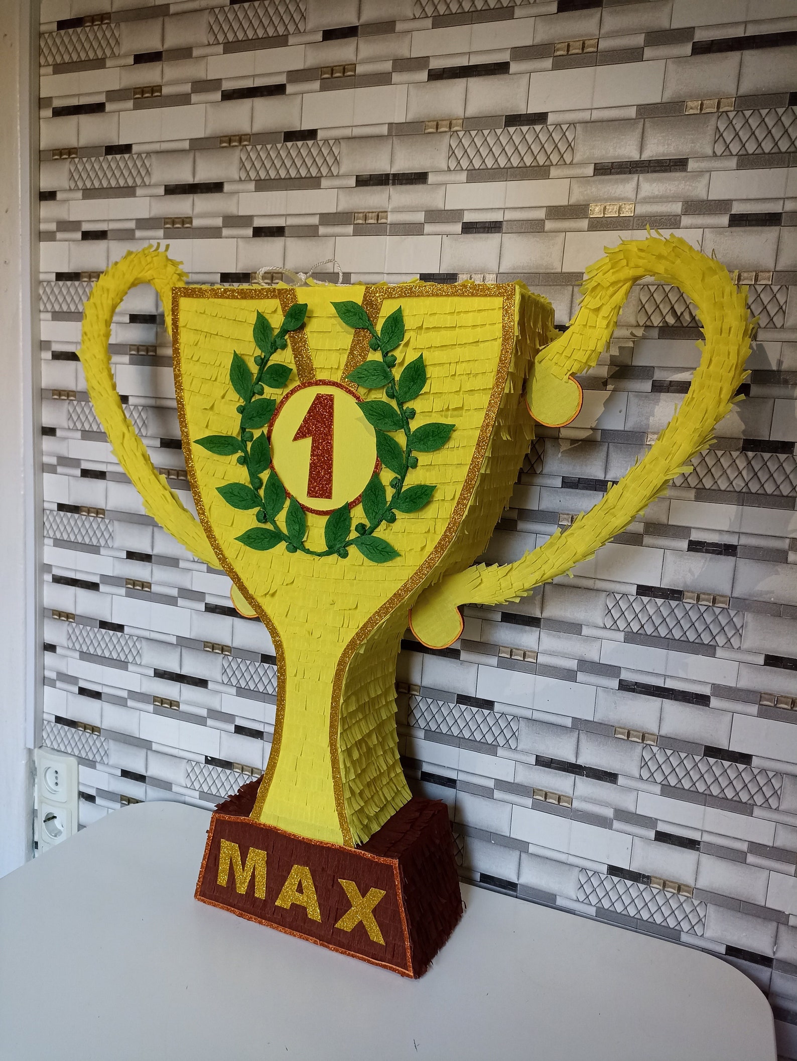 Sports Pinata for Boys Birthday, Sports Winner Cup Pinata, Soccer Coach ...