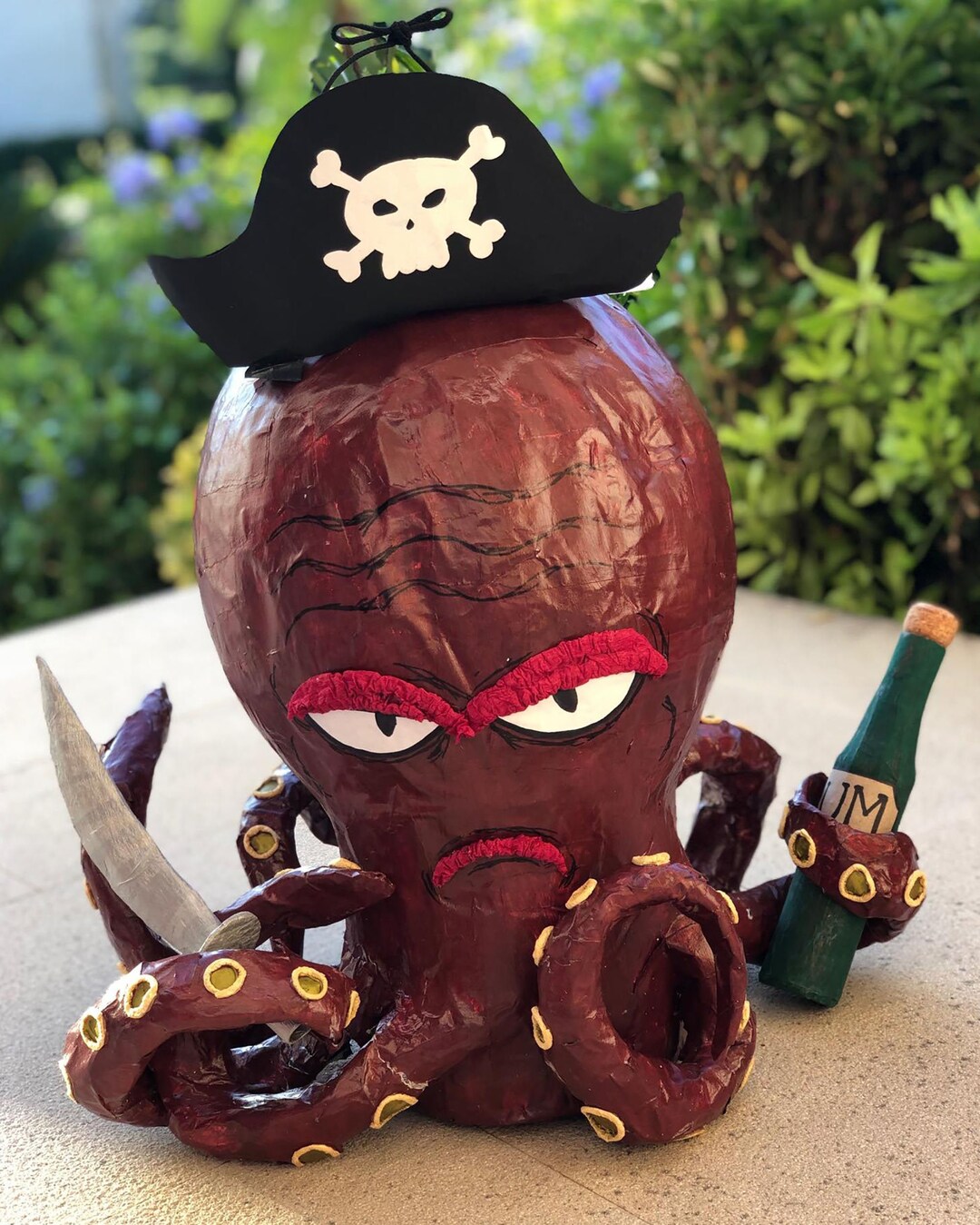 Pirate Octopus Pinata: 3D Under the Sea Party Centerpiece - Etsy