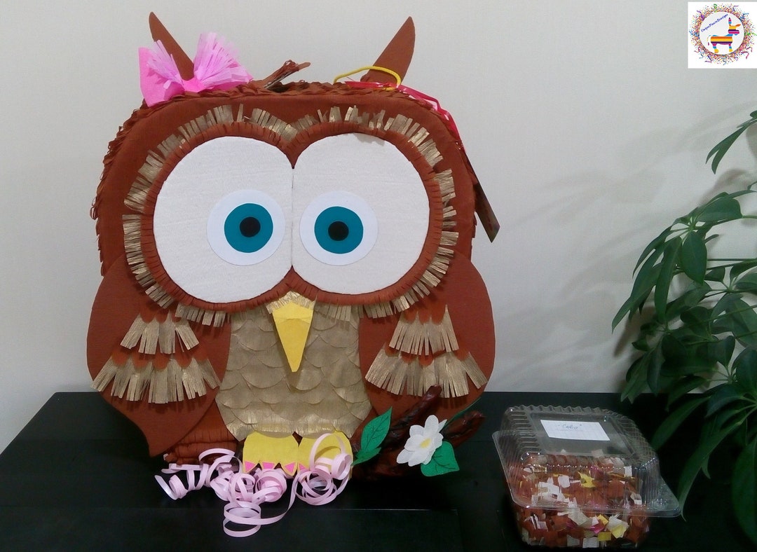 Woodland Gender Reveal Pinata 1st Birthday Pinata, Boho Baby Shower ...