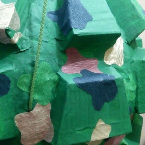 Handmade Camo Grenade Pinata: Military Birthday Party Decor - Etsy