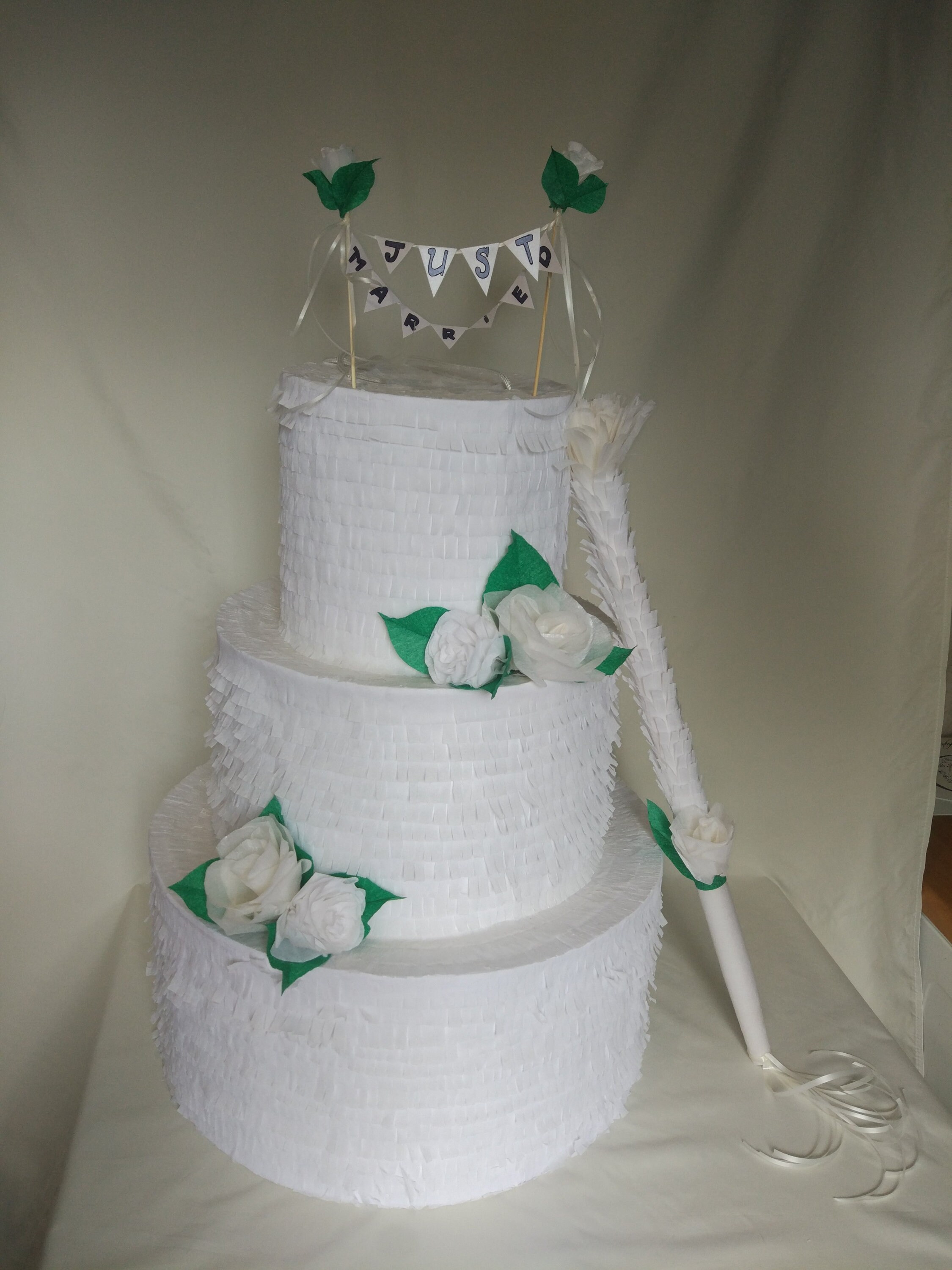 Wedding Cake Pinata Rustic Style Personalized Wedding Pinata - Etsy