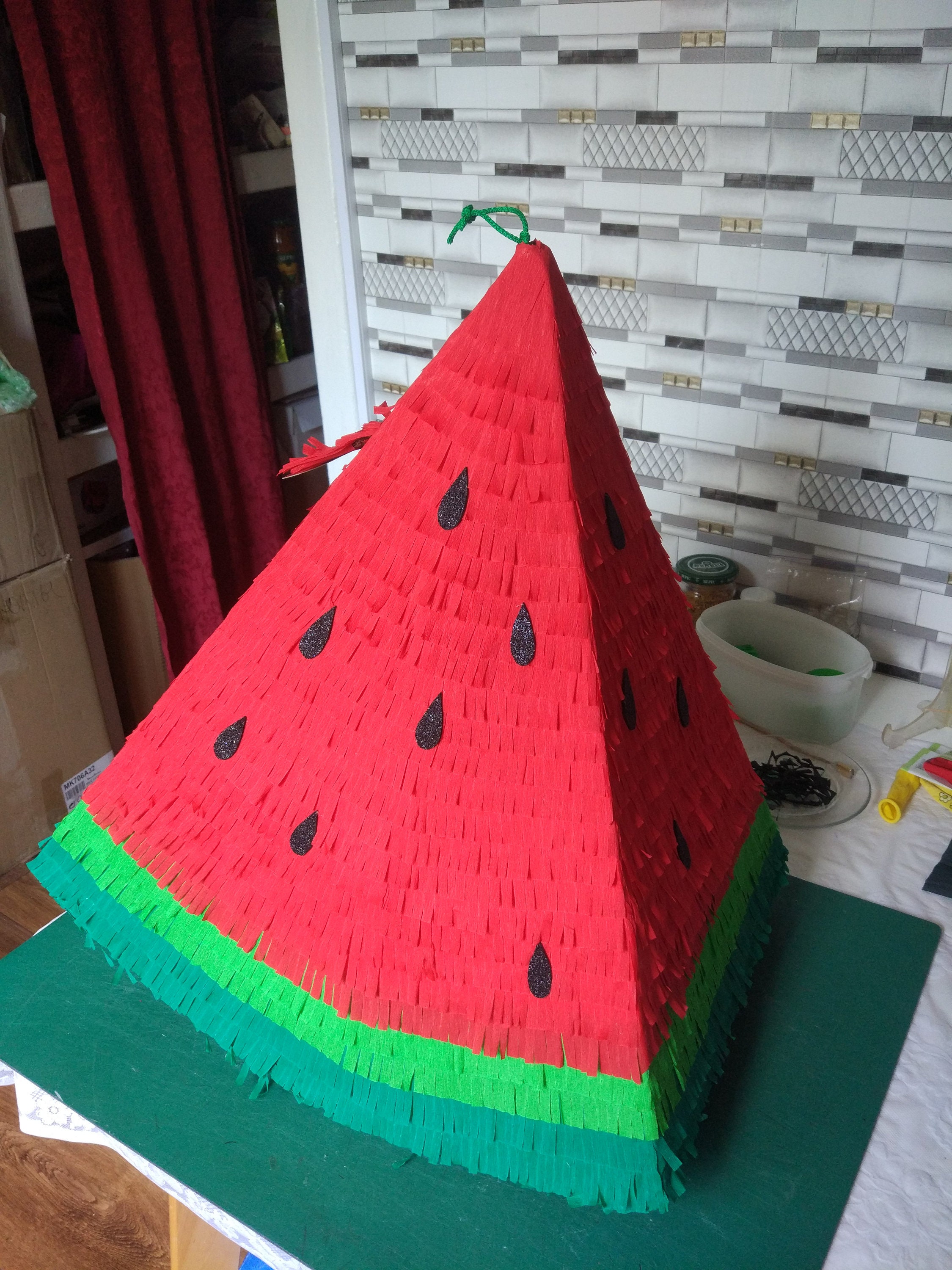 Watermelon Fruit Pinata Summer Birthday Summer Outdoor Game Bright ...