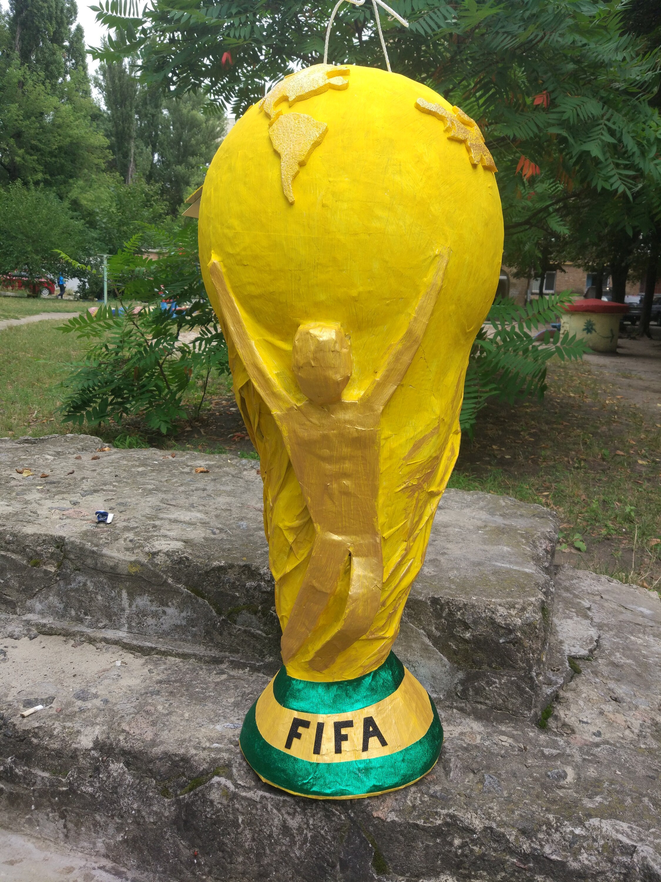 3D Soccer Trophy Pinata: Large Football Birthday Party Decor - Etsy