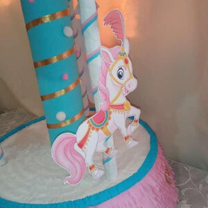 Carousel Pinata Circus Birthday Party Decoration Kids B-day Party Piata ...