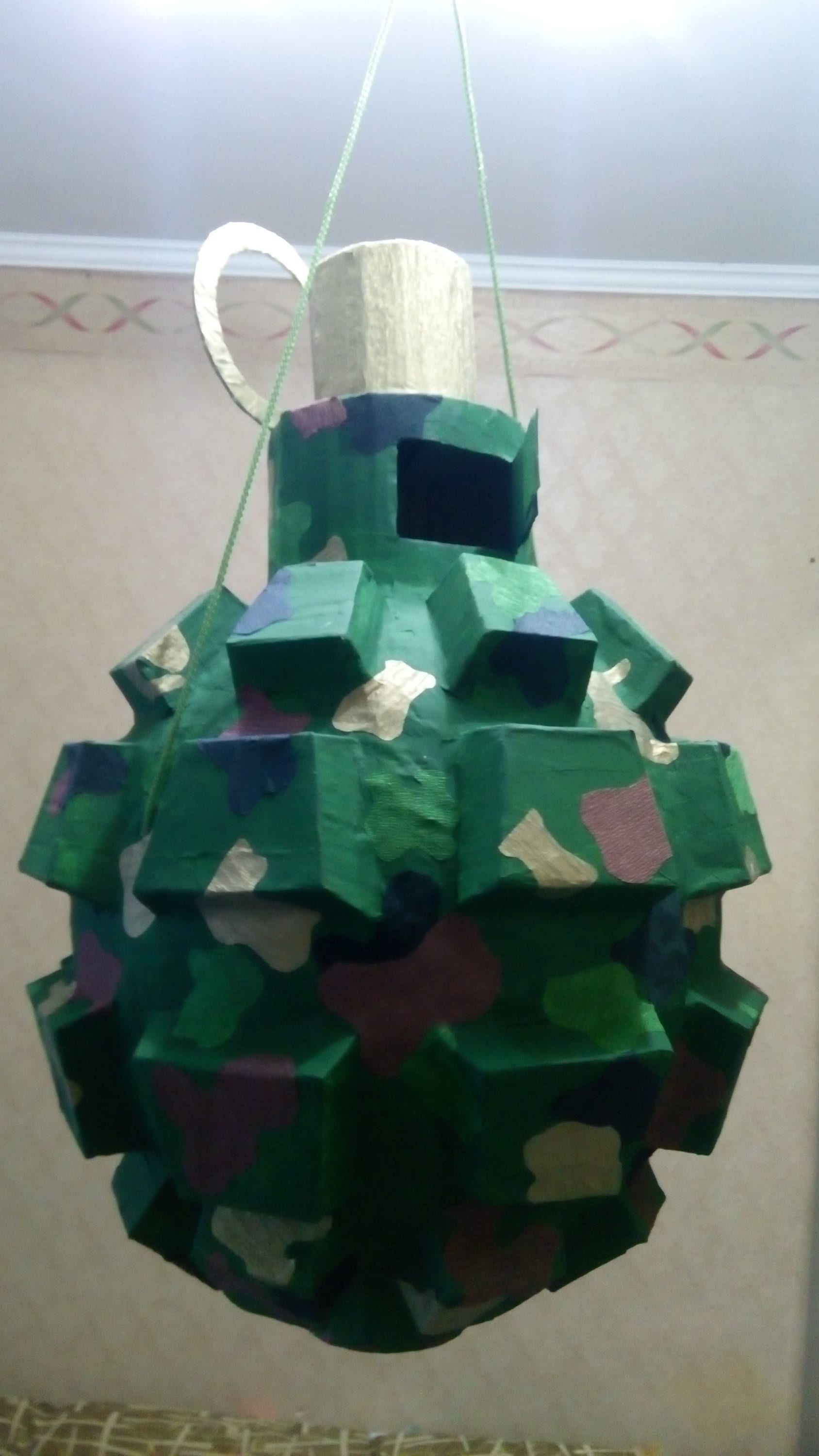 Handmade Camo Grenade Pinata: Military Birthday Party Decor - Etsy