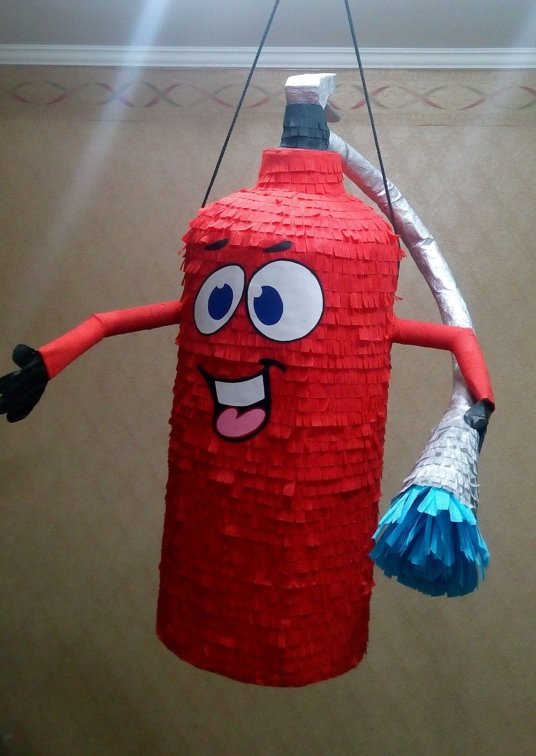 1st Birthday Firefighter Pinata Fire Extinguisher Pinata Boys Party ...