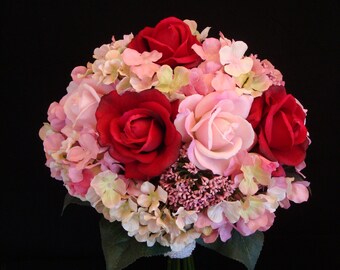 Silk flower bouquet | Etsy