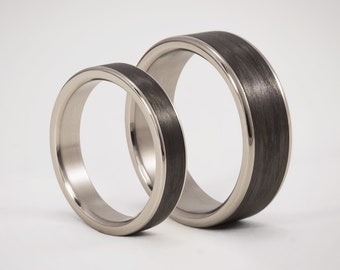 White Marble Ring With Inner Titanium Women White Wedding | Etsy