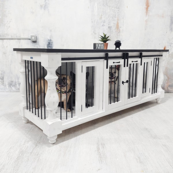 Triple Dog Crate - Etsy