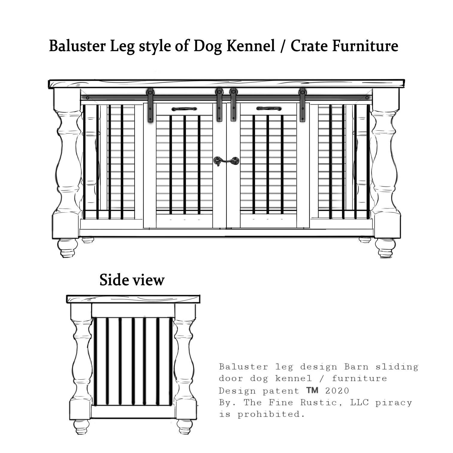BEST Easy Lock Kennel. Custom Large Double Dog kennel/Double dog crate