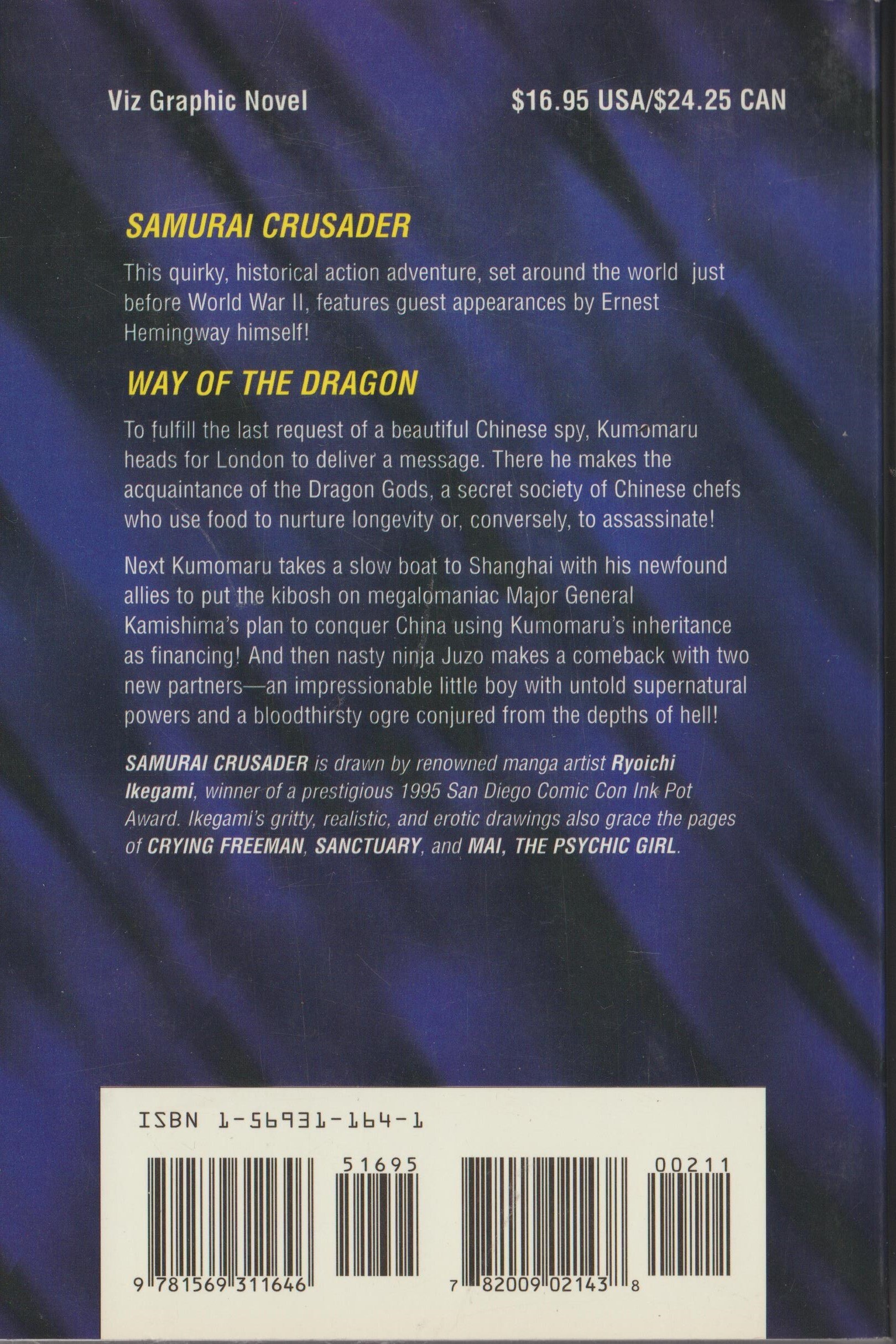 Samurai Crusader Way of the Dragon Viz Graphic Novel Trade Paperback ...