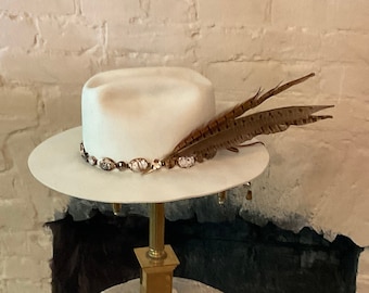 Bone Cowboy Hat - Etsy