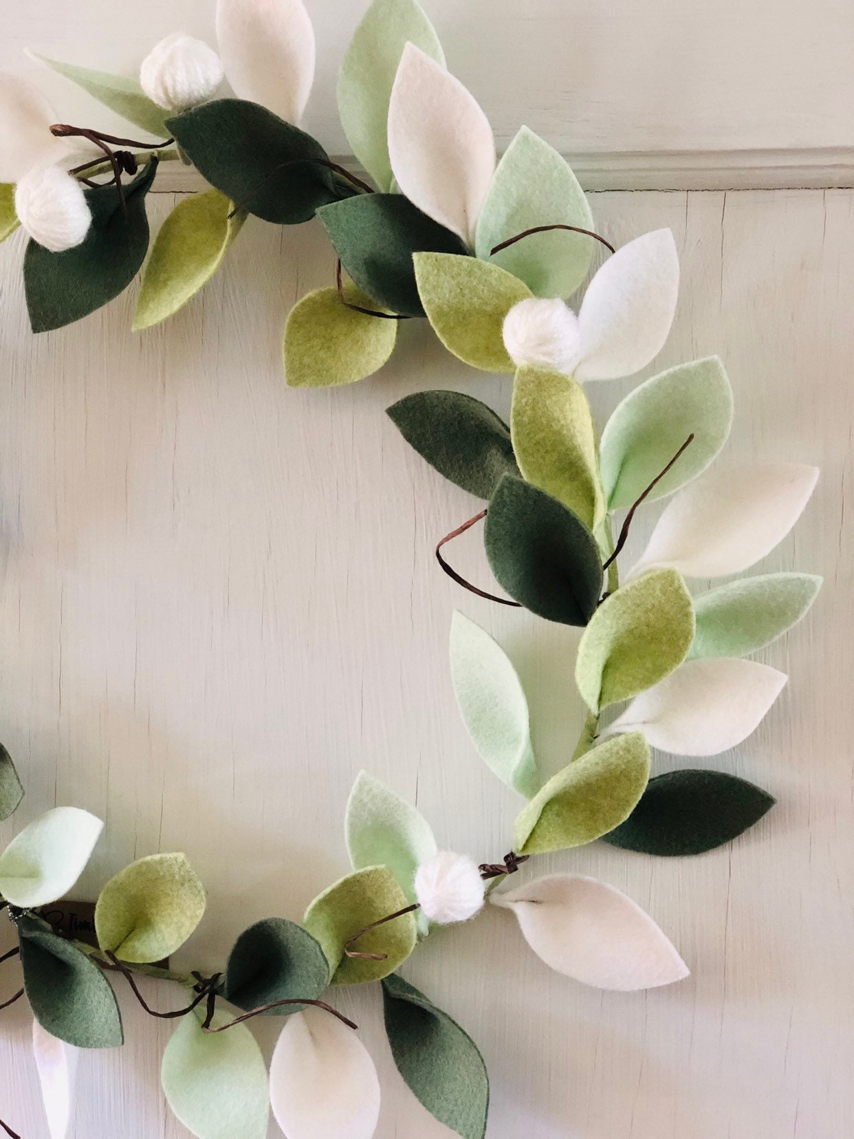 Contemporary Modern Felt Wreath | Etsy