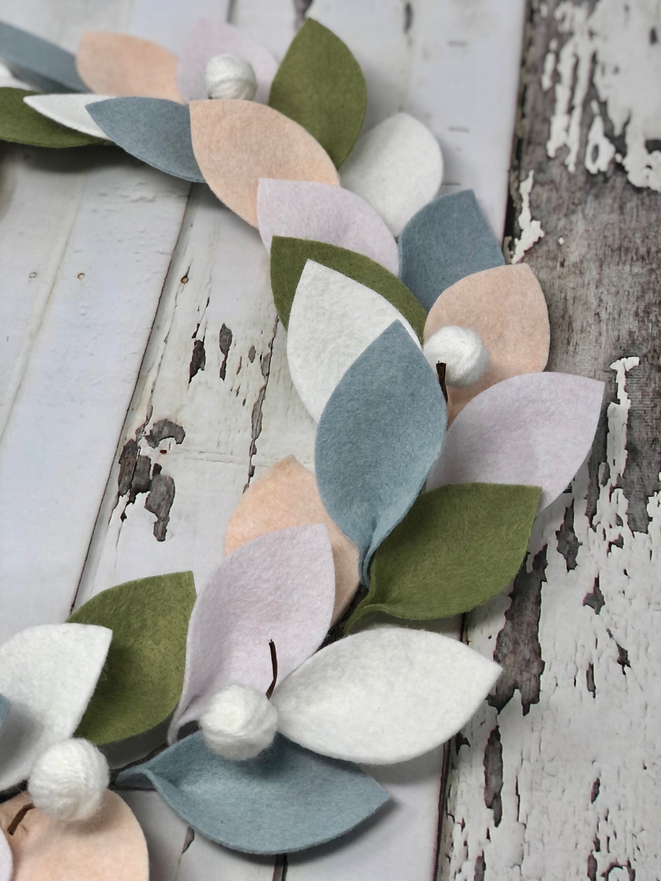 Contemporary Modern Spring Felt Wreath Spring Decor Spring - Etsy