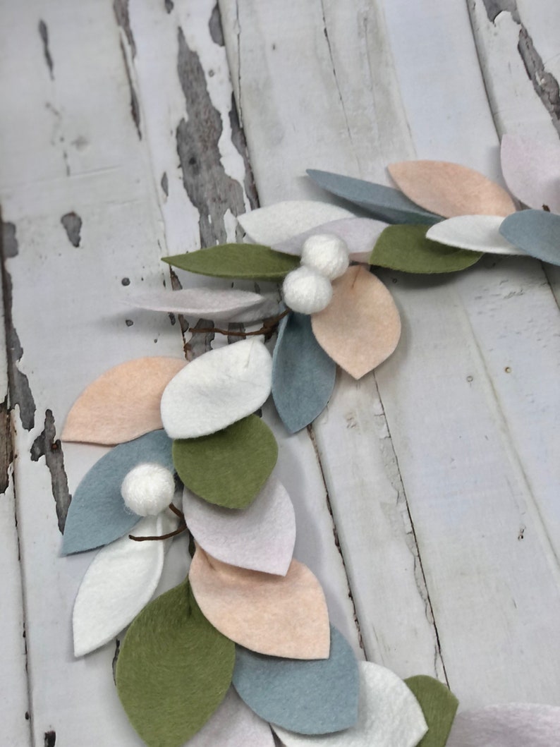 Contemporary Modern Spring Felt Wreath Spring Decor Spring - Etsy