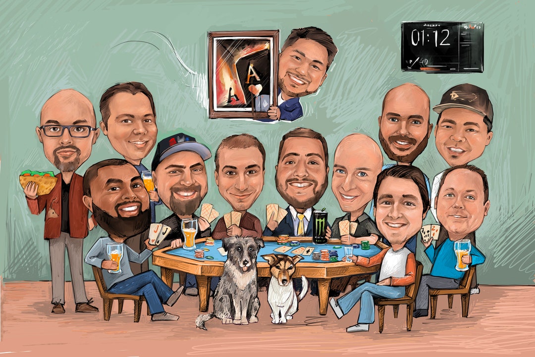 Group Drawing - the Perfect Gift for All Your Friends - Etsy