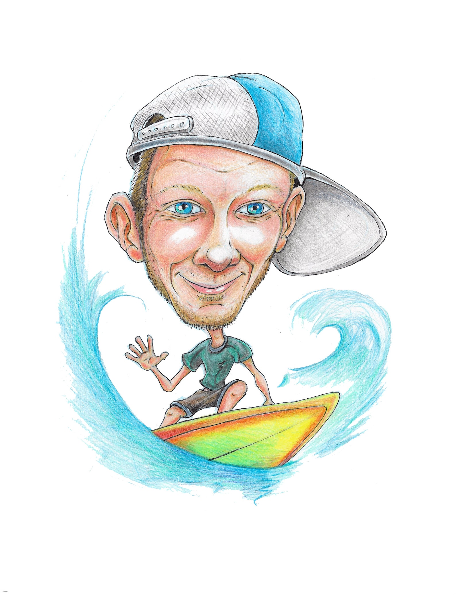 Awesome Hand Drawn Caricature the Perfect Personalized Gift - Etsy