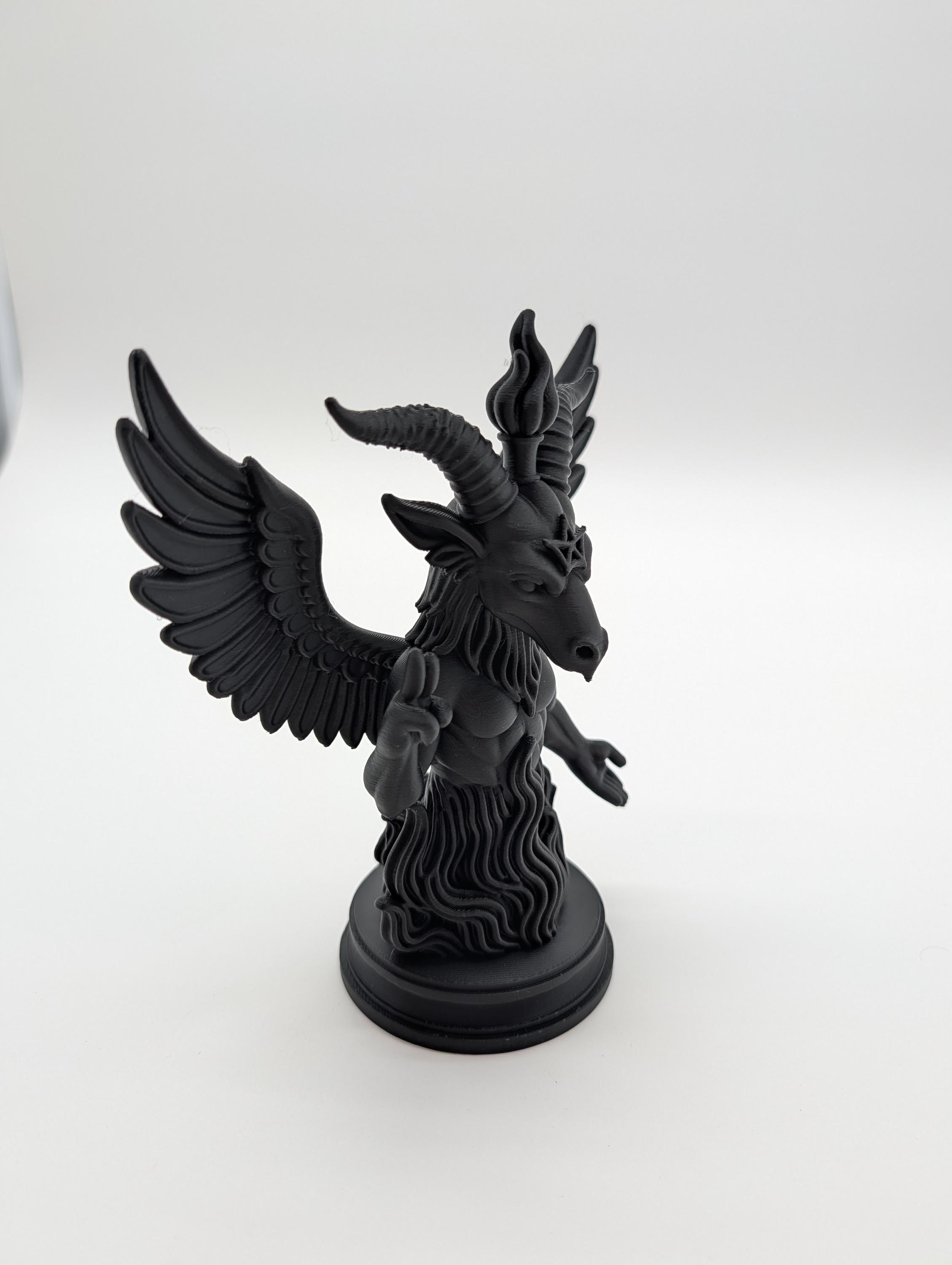 Winged Baphomet Figure - Dark Decor - Etsy