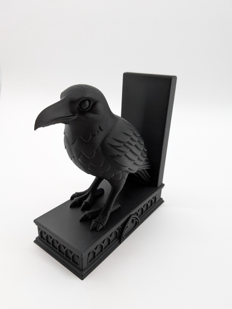 Gothic Raven Bookend - Etsy
