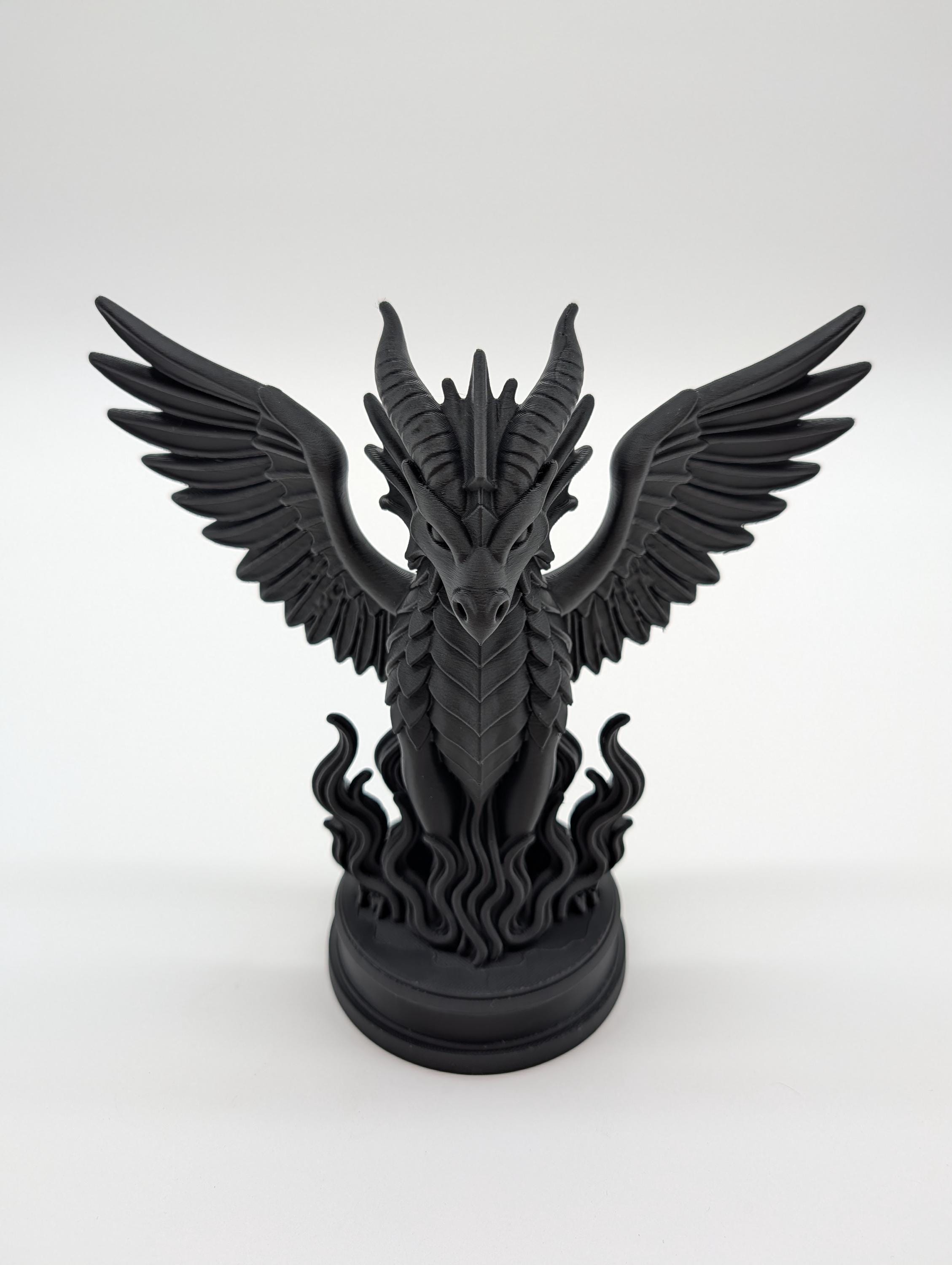 Winged Dragon Statue - Etsy