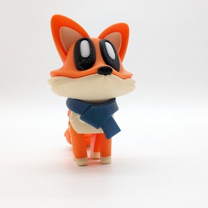 3D Printed Blob Fox Articulated Flexible Figure - Etsy