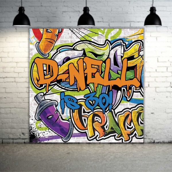 Graffiti Backdrop - Etsy