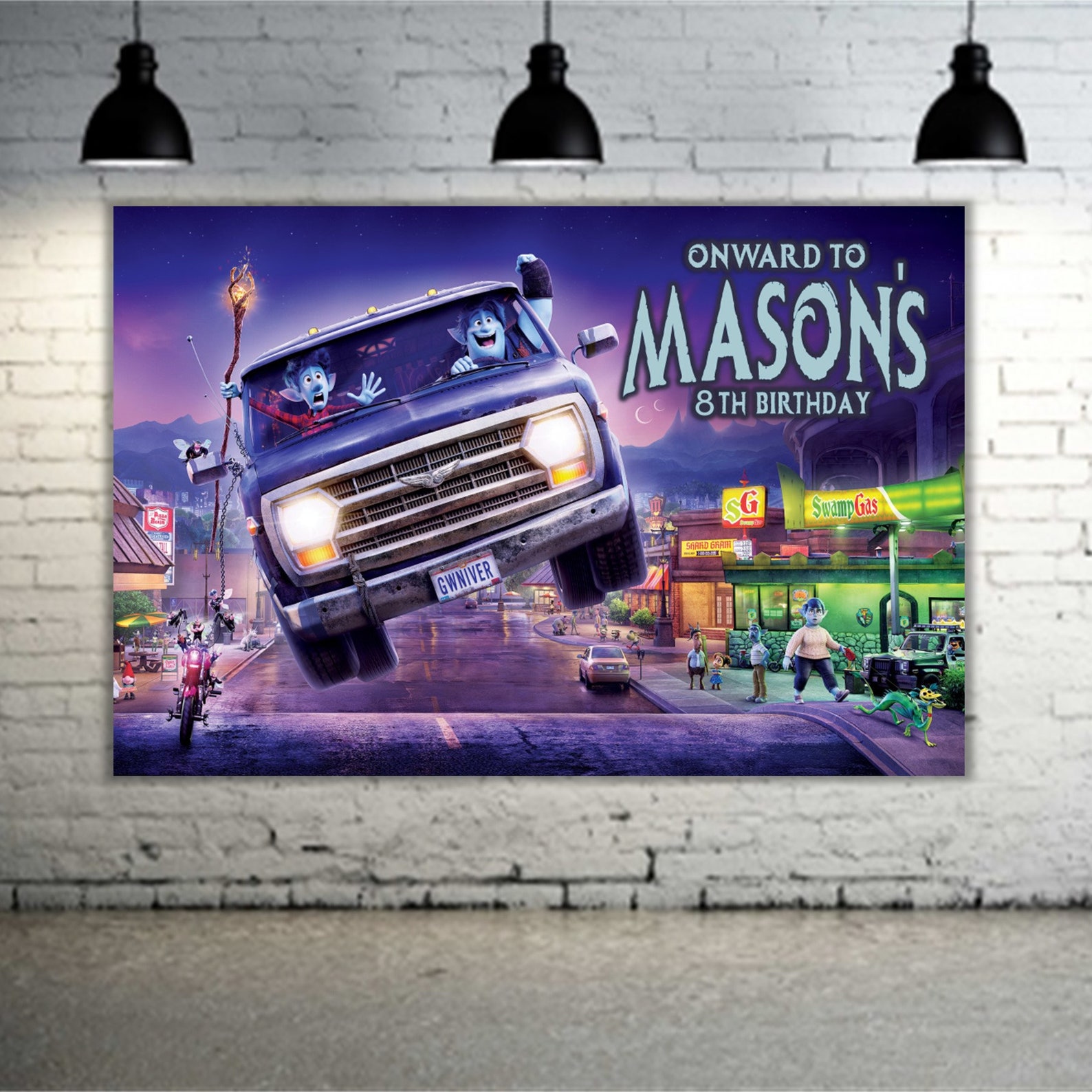 Onward Van Party Banner - Etsy