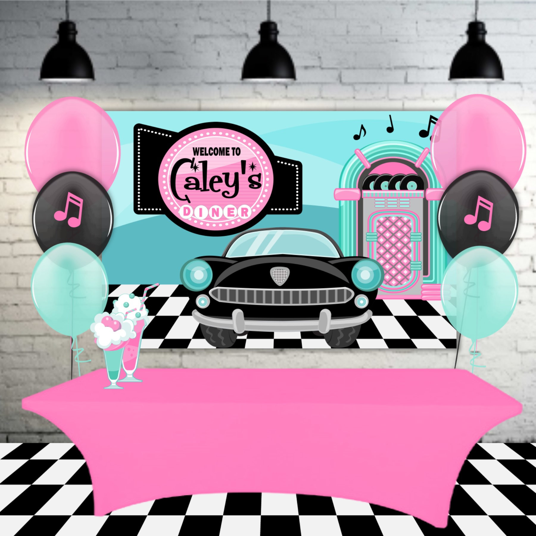 50's Sock Hop Party Banner - Etsy