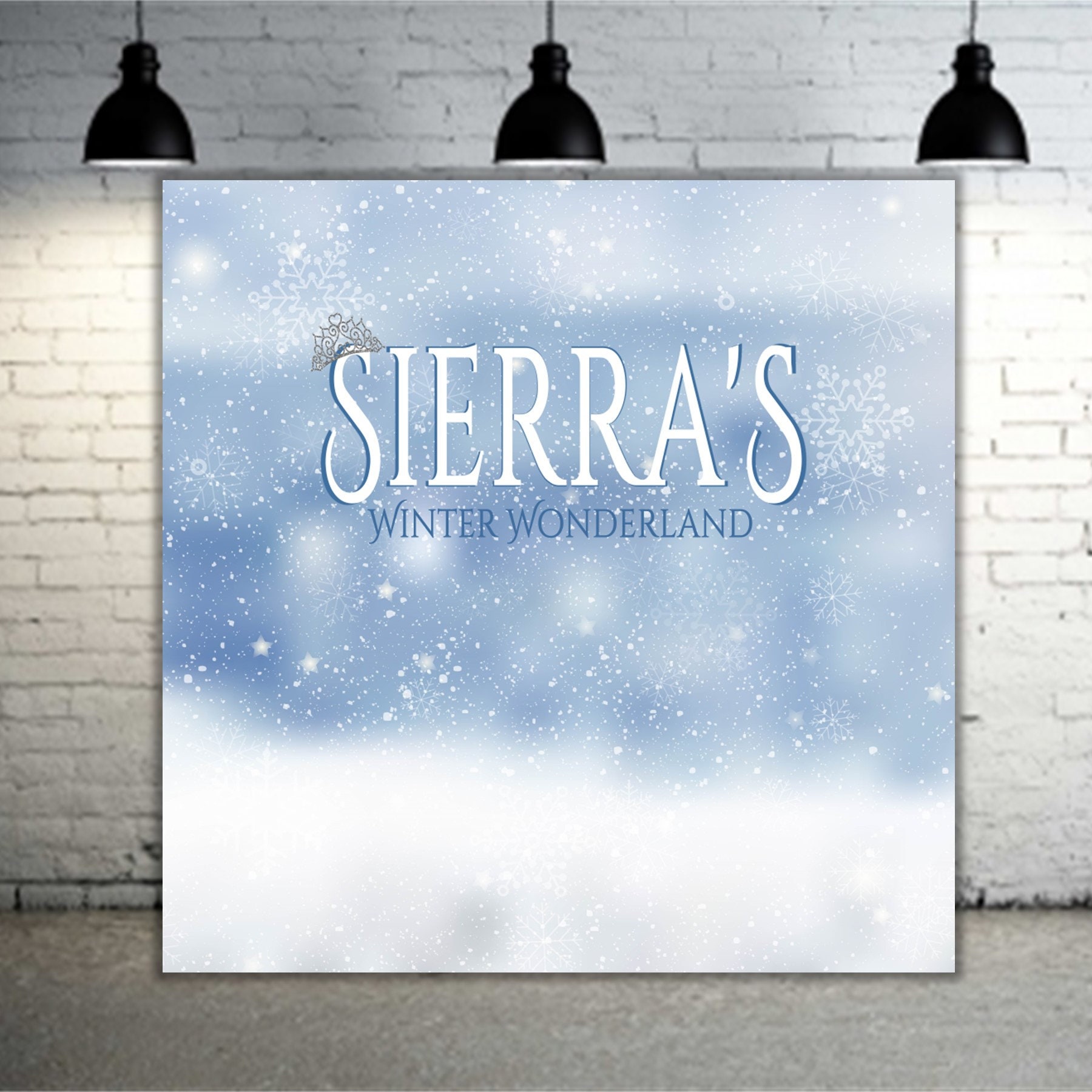 Winter Wonderland Party Banner