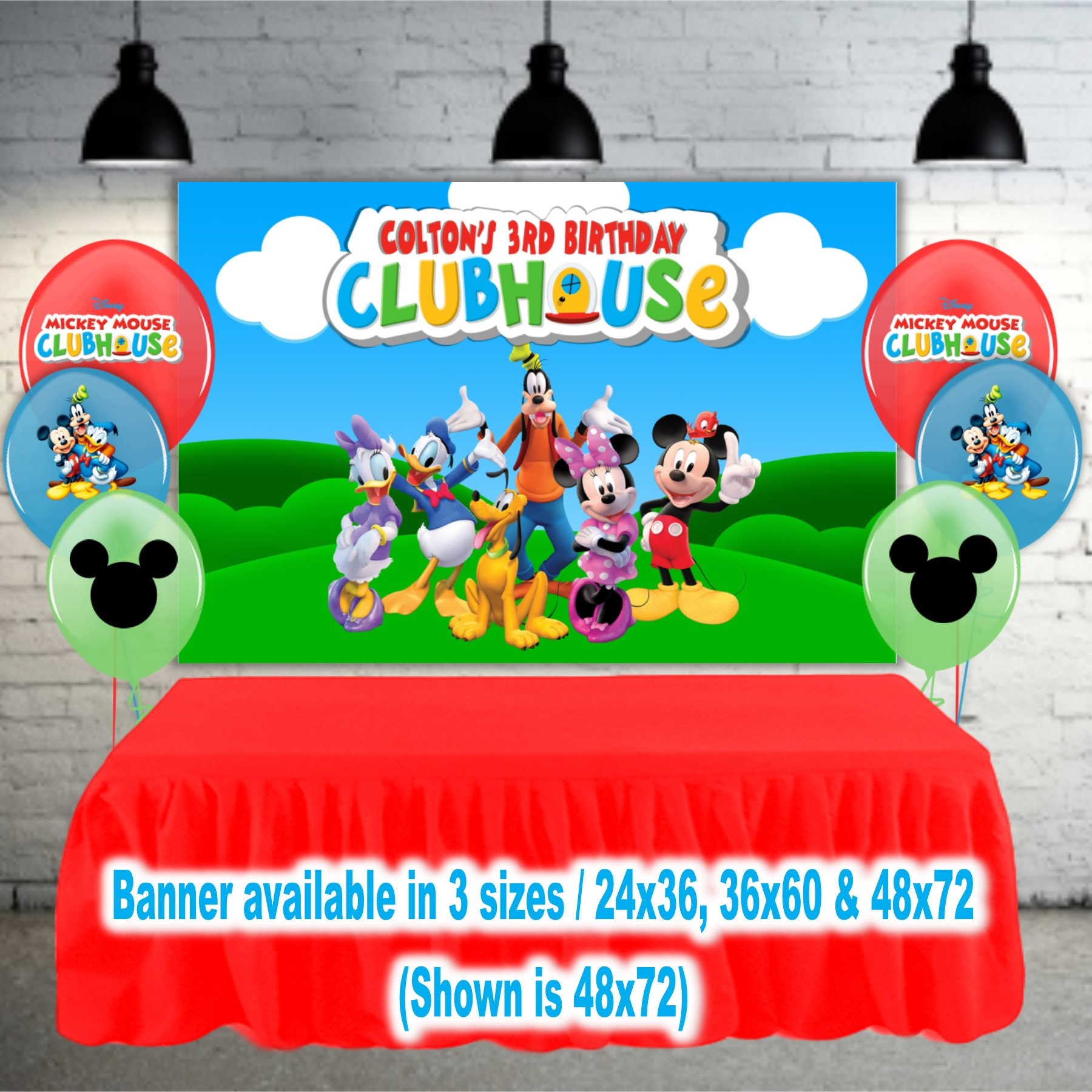 Mickey Mouse Clubhouse Birthday Banner