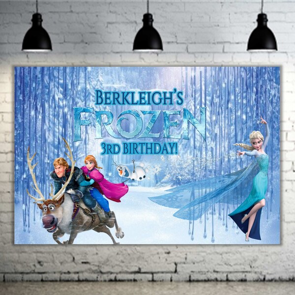 Frozen Banner - Etsy