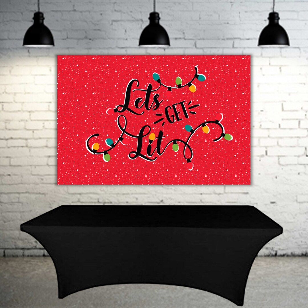 Let's Get Lit Party Banner - Etsy
