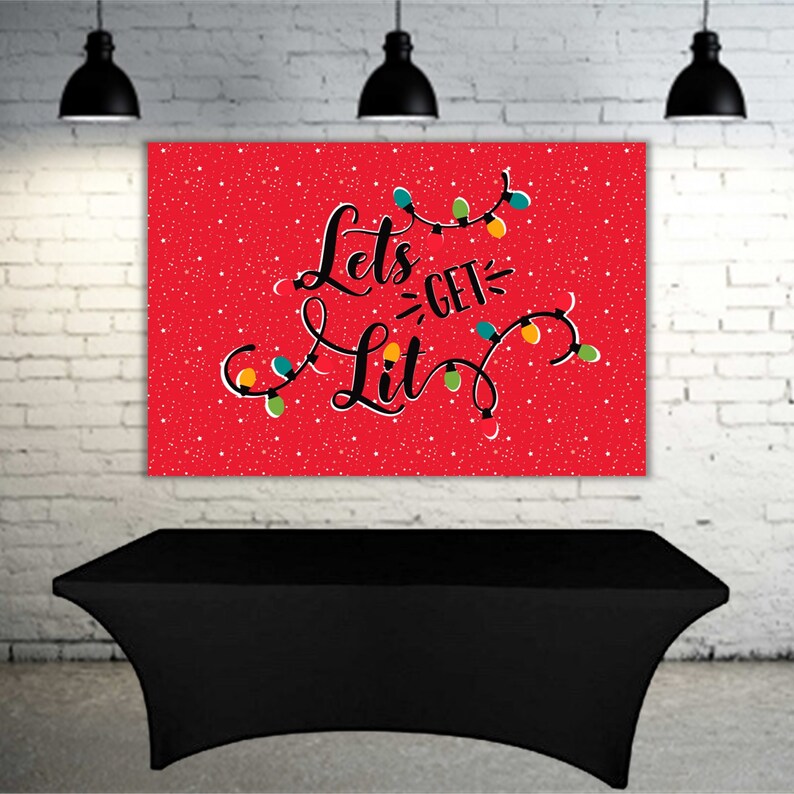 Let's Get Lit Party Banner | Etsy