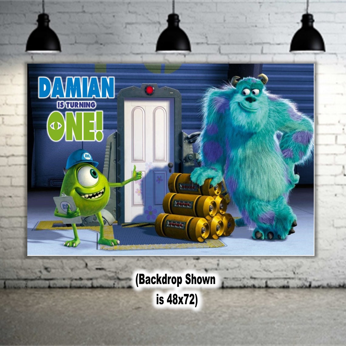 Monsters Inc Party Banner | Etsy