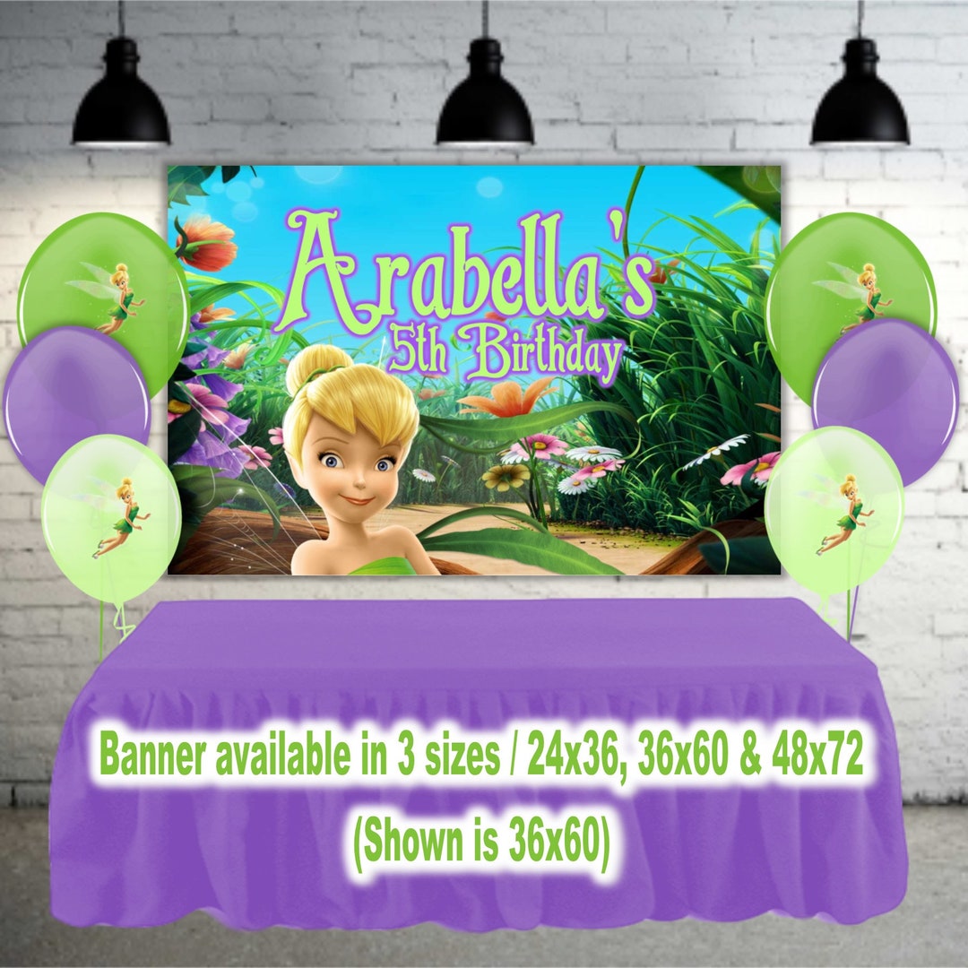 Tinkerbell Party Banner - Etsy