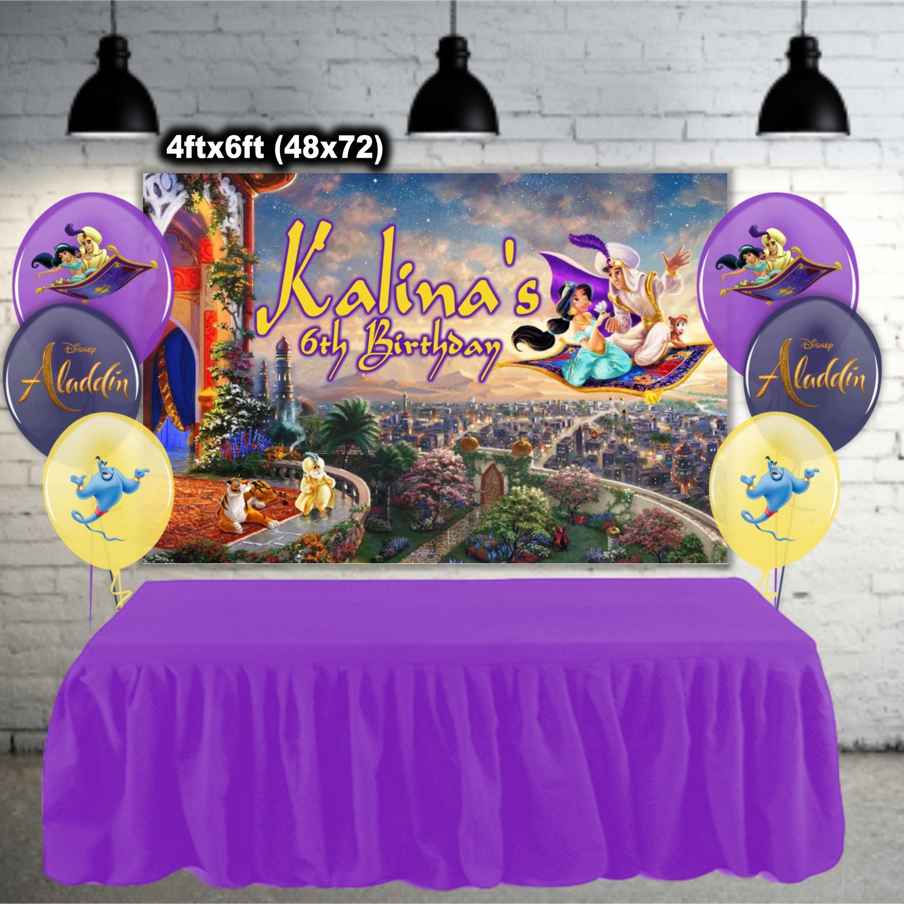 Aladdin Party Backdrop