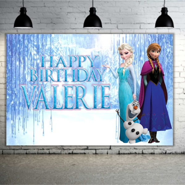 Frozen Banner - Etsy