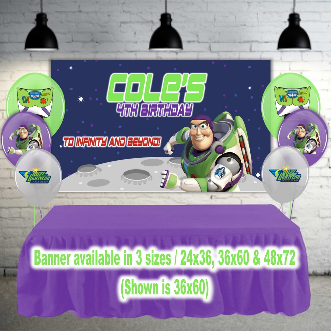 Buzz Lightyear Party Banner - Etsy