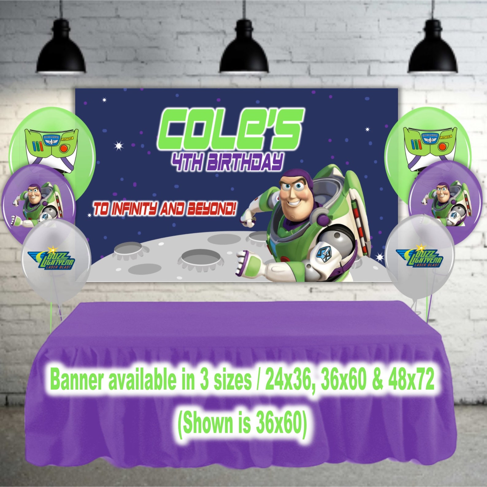 Buzz Lightyear Party Banner - Etsy