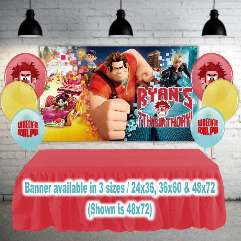 Wreck it Ralph Party Banner | Etsy