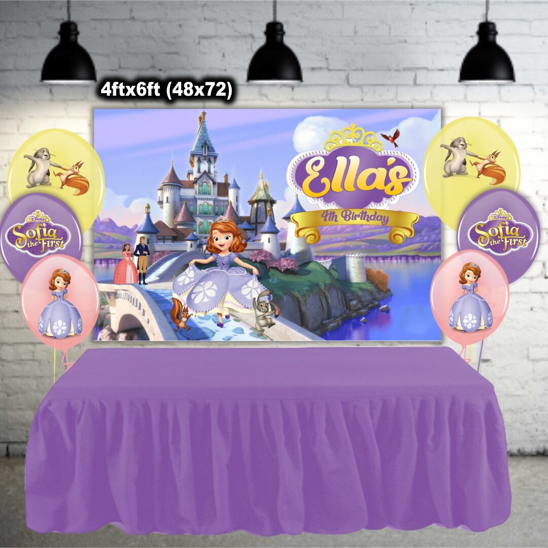 Sofia the First Party Banner - Etsy